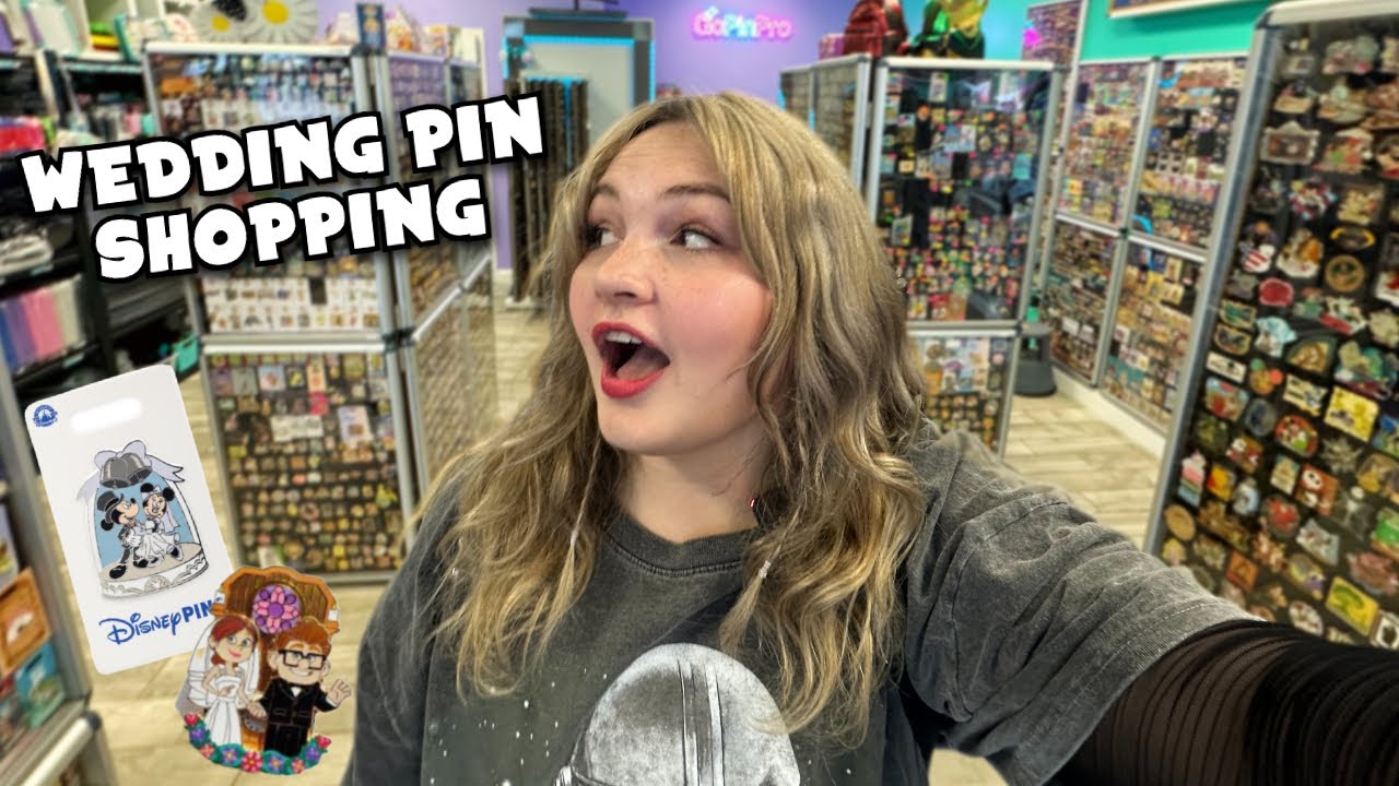 Wedding Pin Hunt at the Disney Pin Store Pin HQ! - YouTube