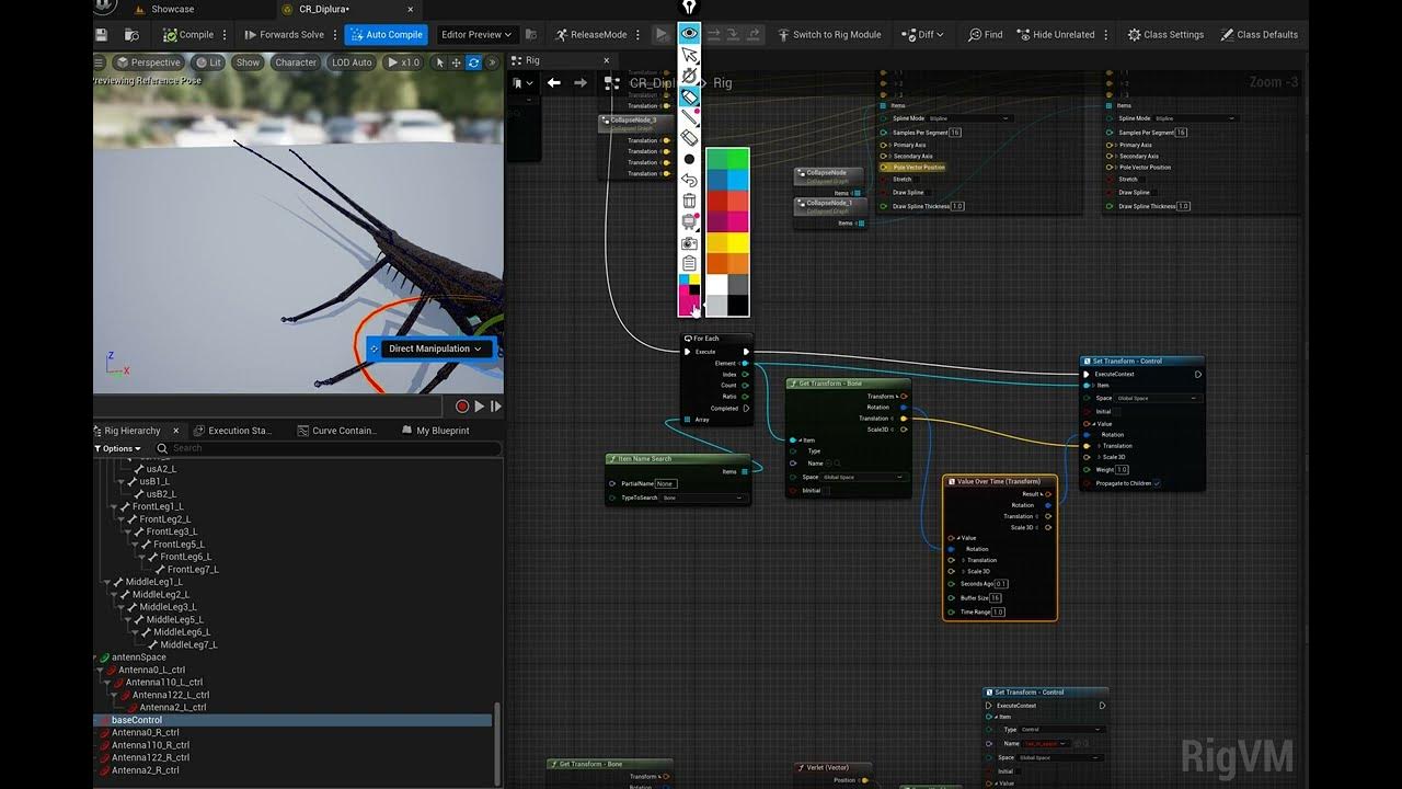 UE5 -Dynamic Chain using Control Rig- | ValueOverTime -(spring interpolate)- - YouTube