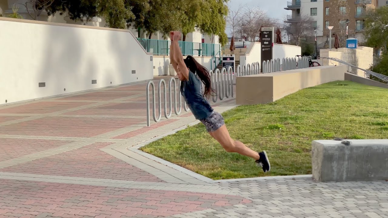 Drop jump w/ horizontal rebound - YouTube