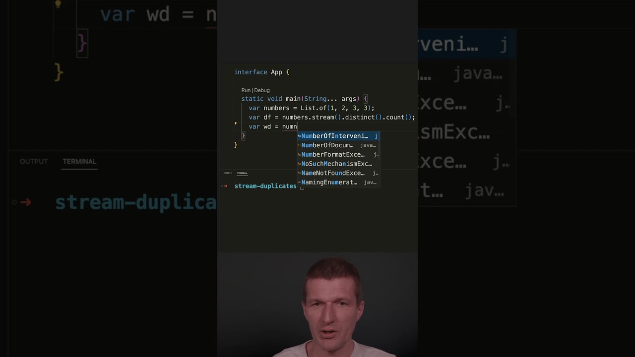 Detecting Duplicates In A Stream java shorts YouTube Detecting Duplicates In A Stream java shorts YouTube