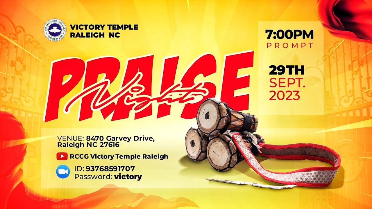 RCCG Victory Temple Raleigh Praise Night- September 26th 2023 - YouTube