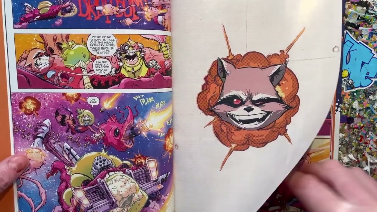 Rocket Racoon - The inspirational work of Skottie Young - YouTube