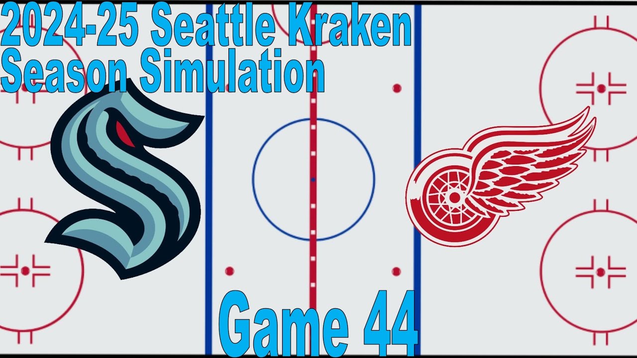 2024-25 Seattle Kraken Simulation: Game 44 - Seattle Kraken vs. Detroit ...