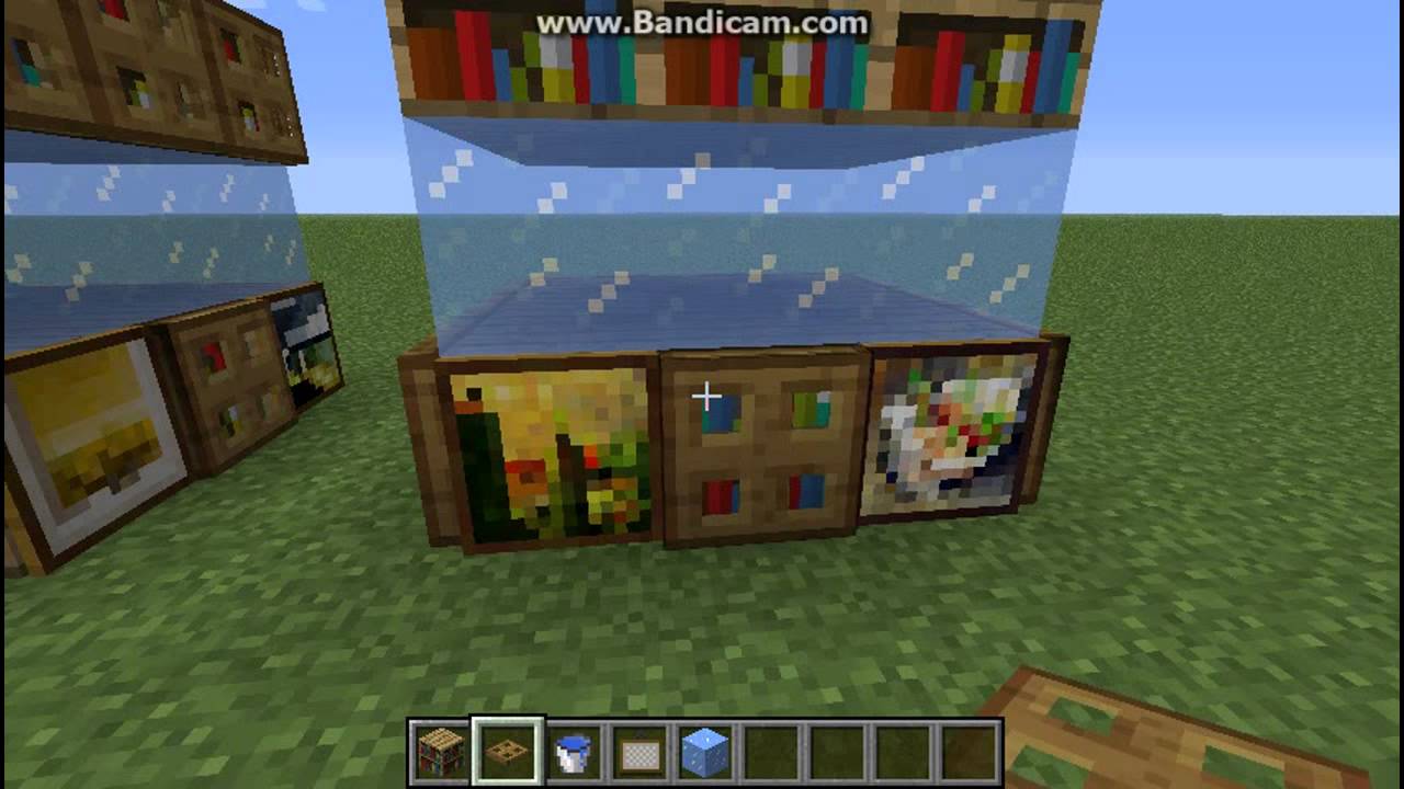 Minecraft|how to make a fish tank - YouTube