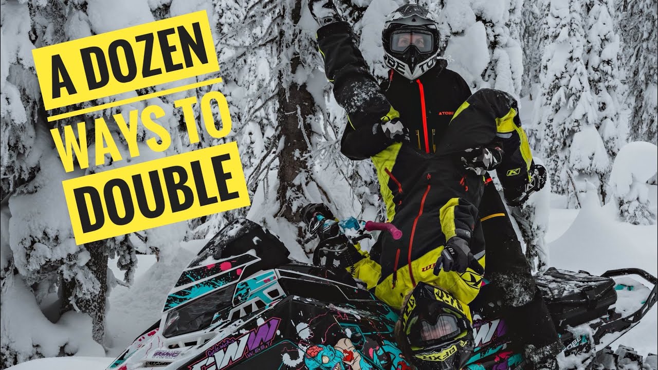 A Dozen Ways to Double on a Snowmobile - YouTube