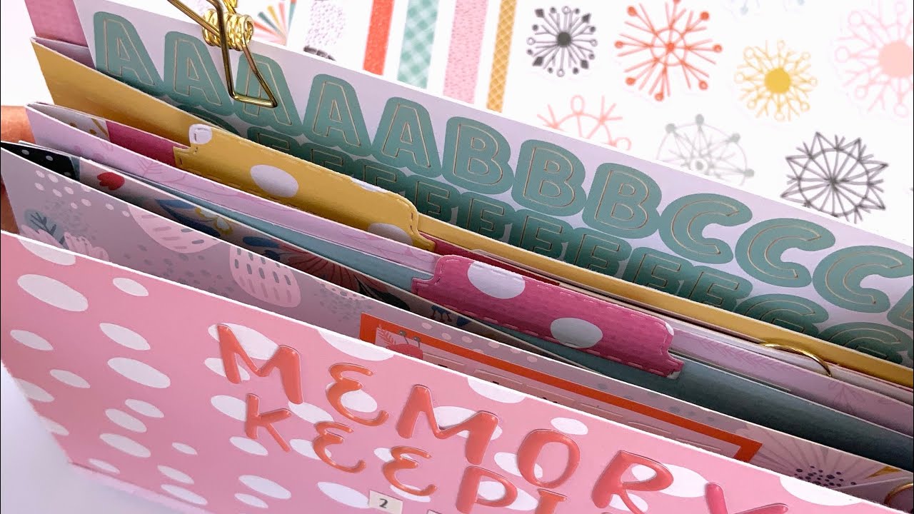 Memory Keeping File Folder Pocket Mini Album Tutorial Embellishment ...