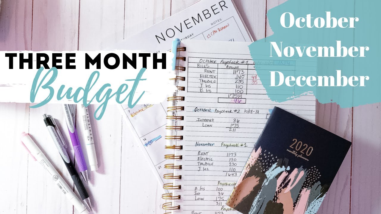 3 MONTH BUDGET PLAN OCTOBER NOVEMBER DECEMBER BUDGET PLAN PAYCHECK 3 MONTH BUDGET PLAN OCTOBER NOVEMBER DECEMBER BUDGET PLAN PAYCHECK