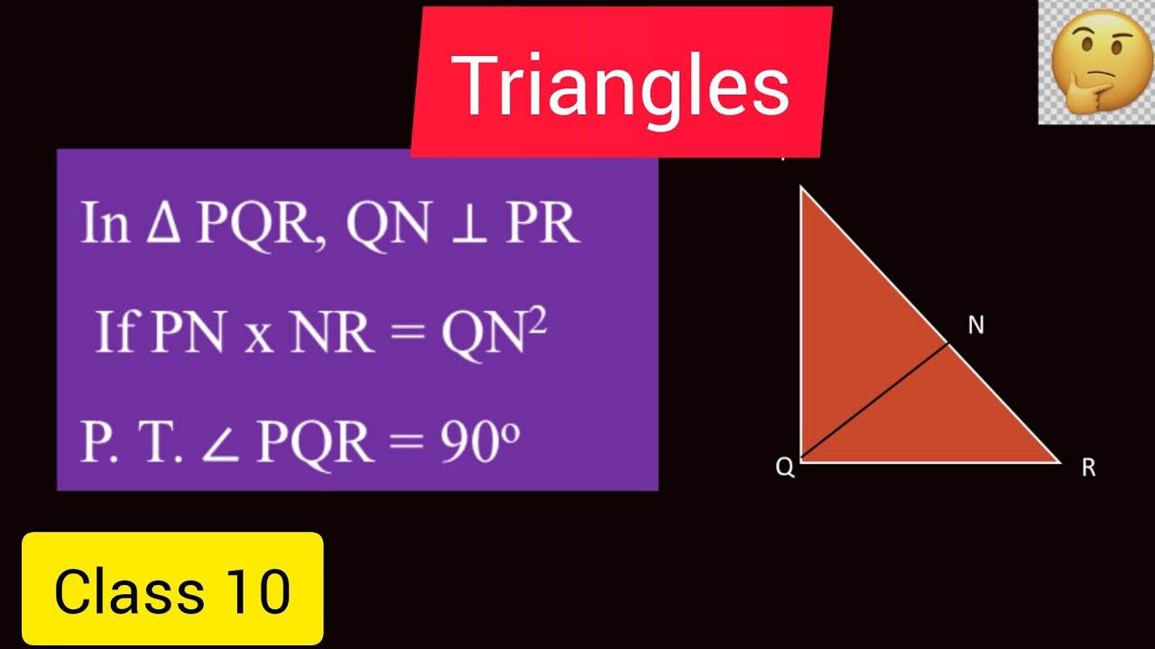 Triangle Important Questions Class 10 || Ncert - YouTube