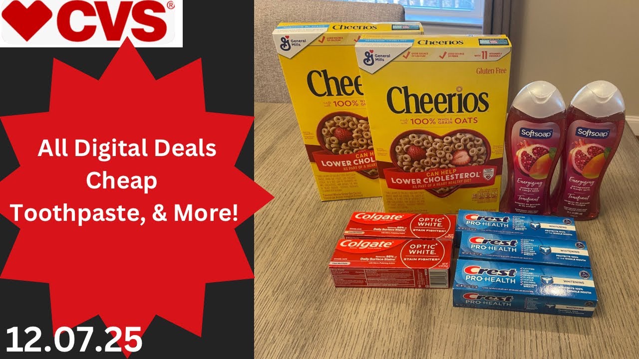 CVS All Digital Deals 12/7/25 - More Toothpaste Deals - #cvsdeals - YouTube
