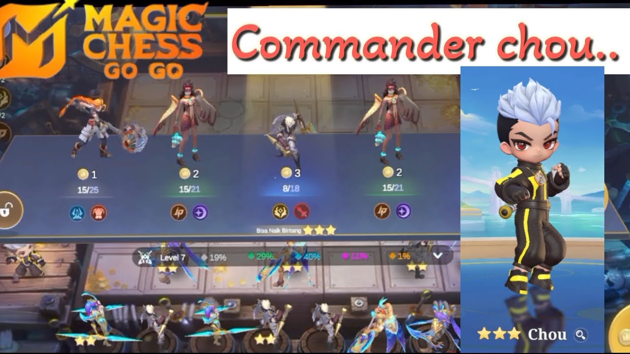 COMMANDER CHOU MAGIC CHESS GO GO! BEST COMMANDER 2025! MCGG! @belayt-88 ...