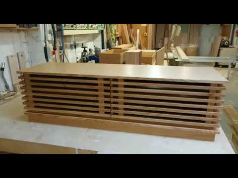 Bespoke Oak TV unit for Bang-Olufsen