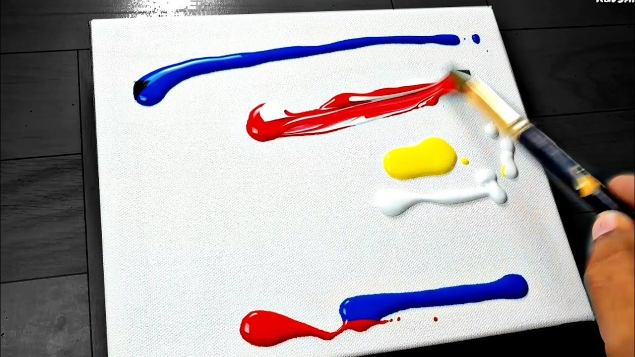 Starry NIGHT Painting With Easy Steps / Painting For Beginners / Acrylic Paint - YouTube