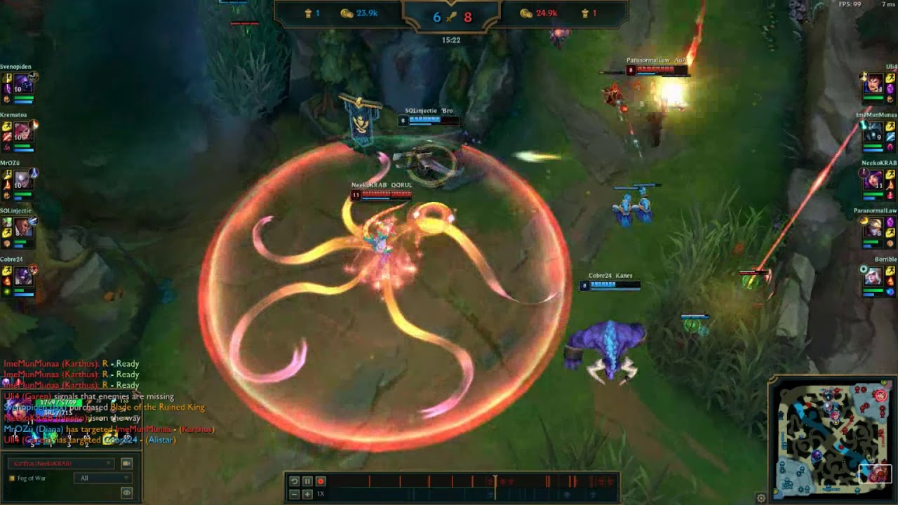 Clown fiesta in ranked game - YouTube