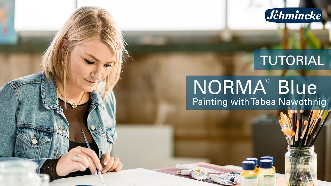 NORMA® Blue: Malen mit wasservermalbarer Ölfarbe - YouTube