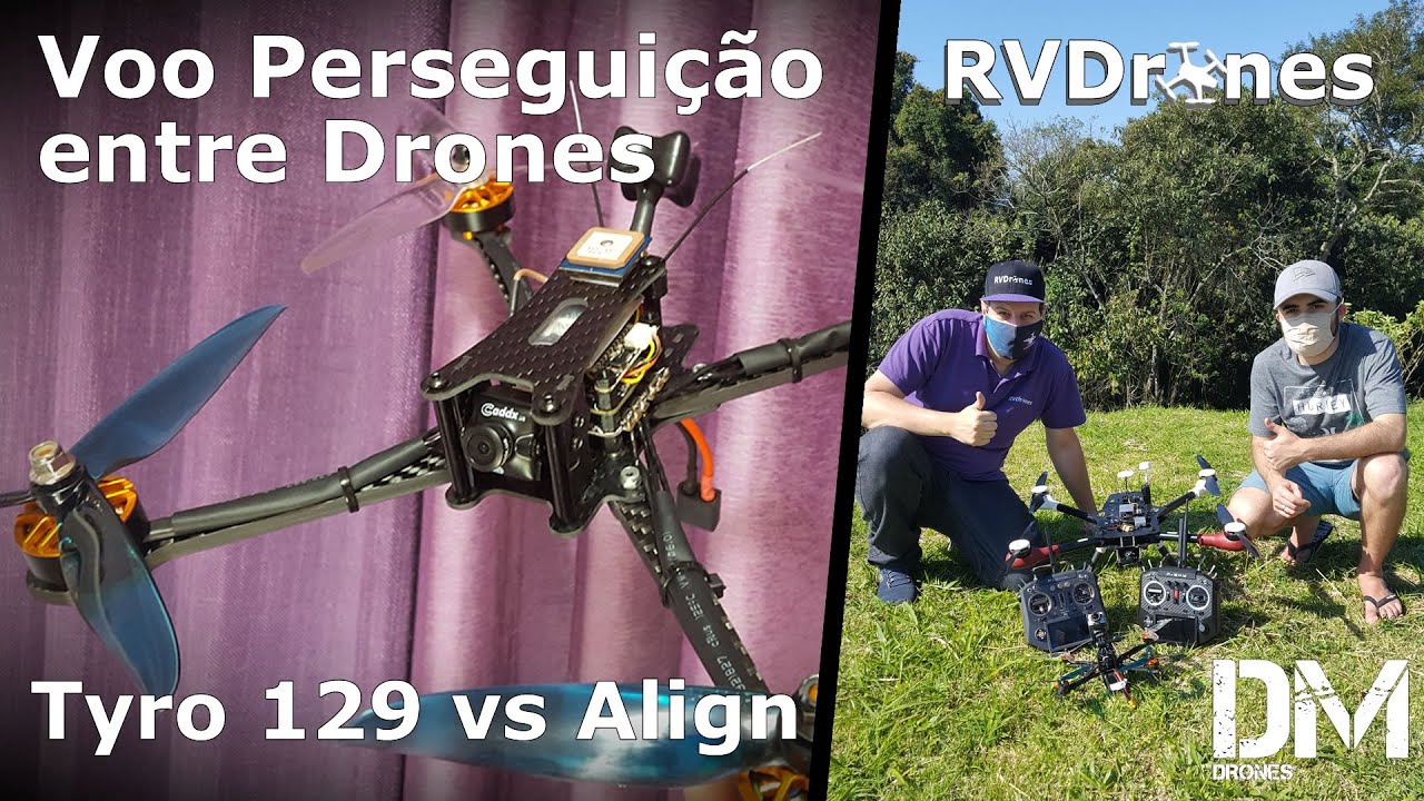 Voo Perseguição entre Drones - Tyro 129 vs Align - YouTube