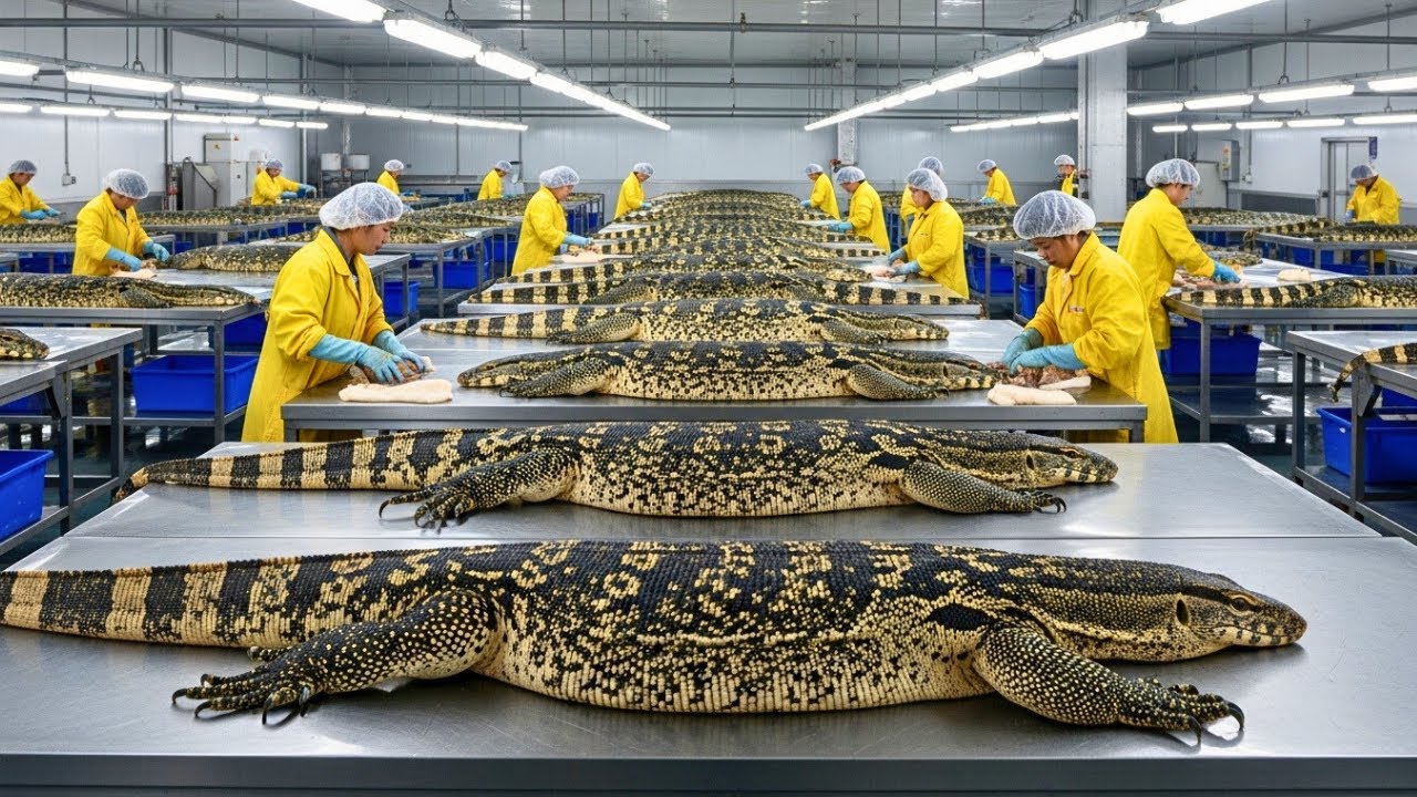 Inside the TEJU LIZARD Factory: How Reptile Farm Supply $9,000 Hermès ...