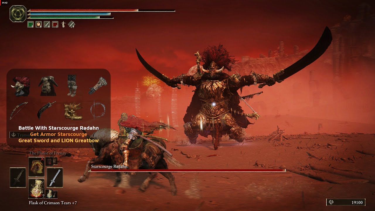 Battle With Starscourge Radahn Get Armor Starscourge Great Sword and ...