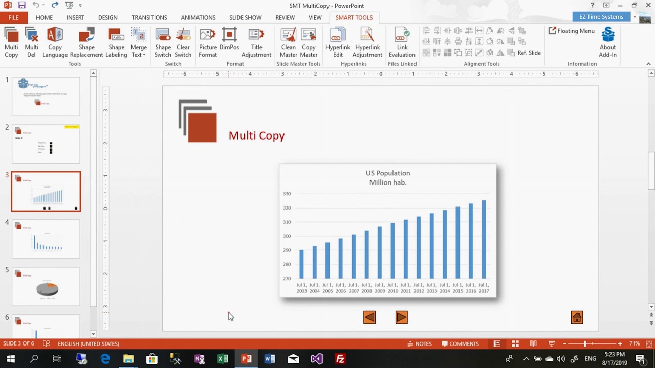 Smart Tools for PowerPoint MultiCopy EN - YouTube