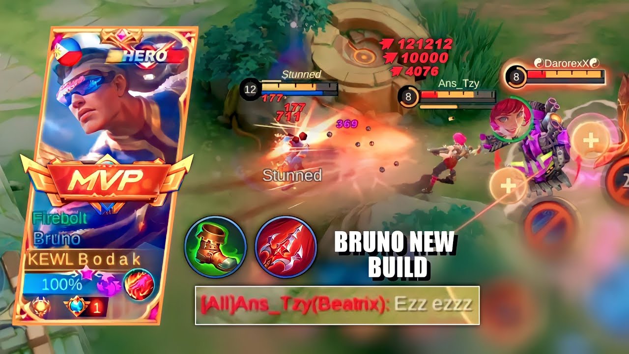 BRUNO NEW BUILD (NO ATTACK SPEED) | BRUNO BEST BUILD AND EMBLEM - MLBB ...