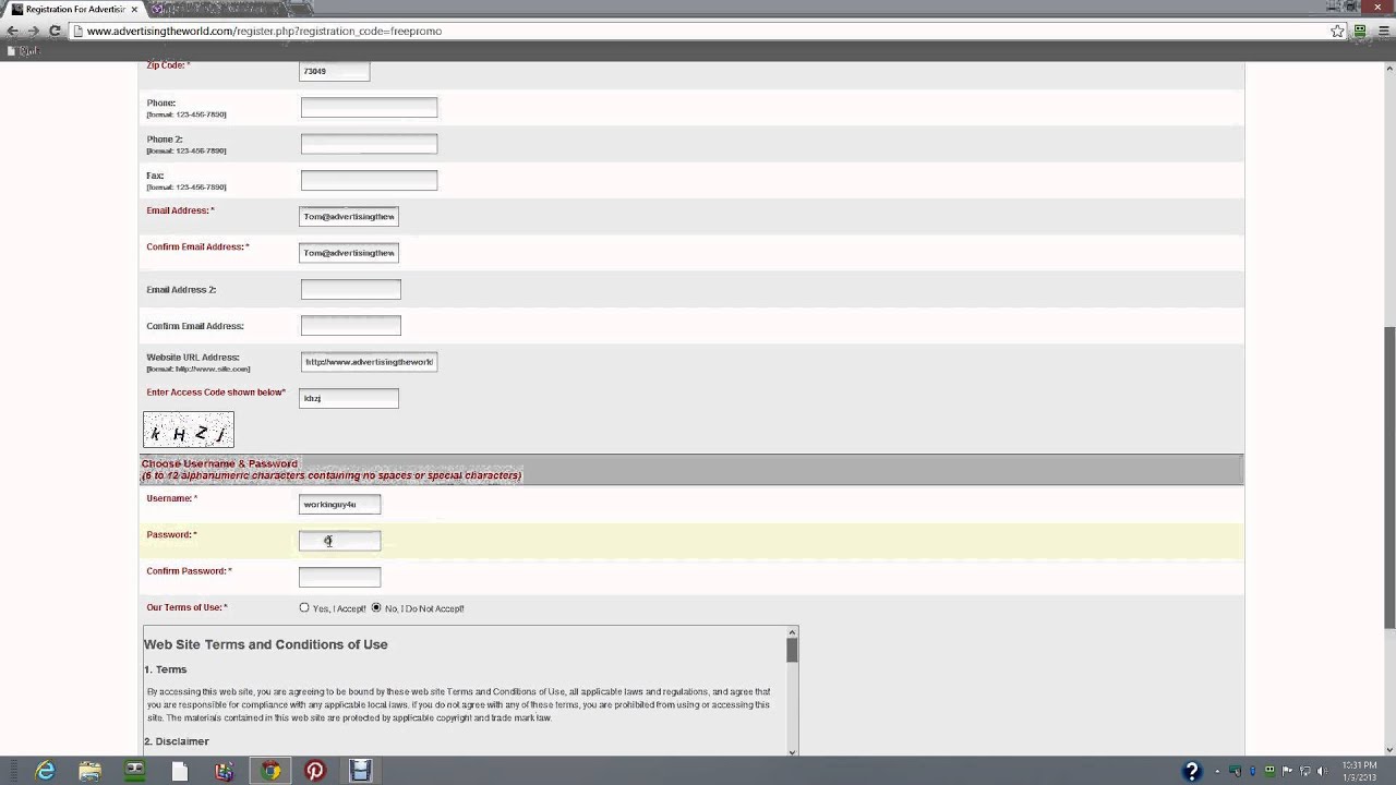 How to register at advertisingtheworld.com - YouTube