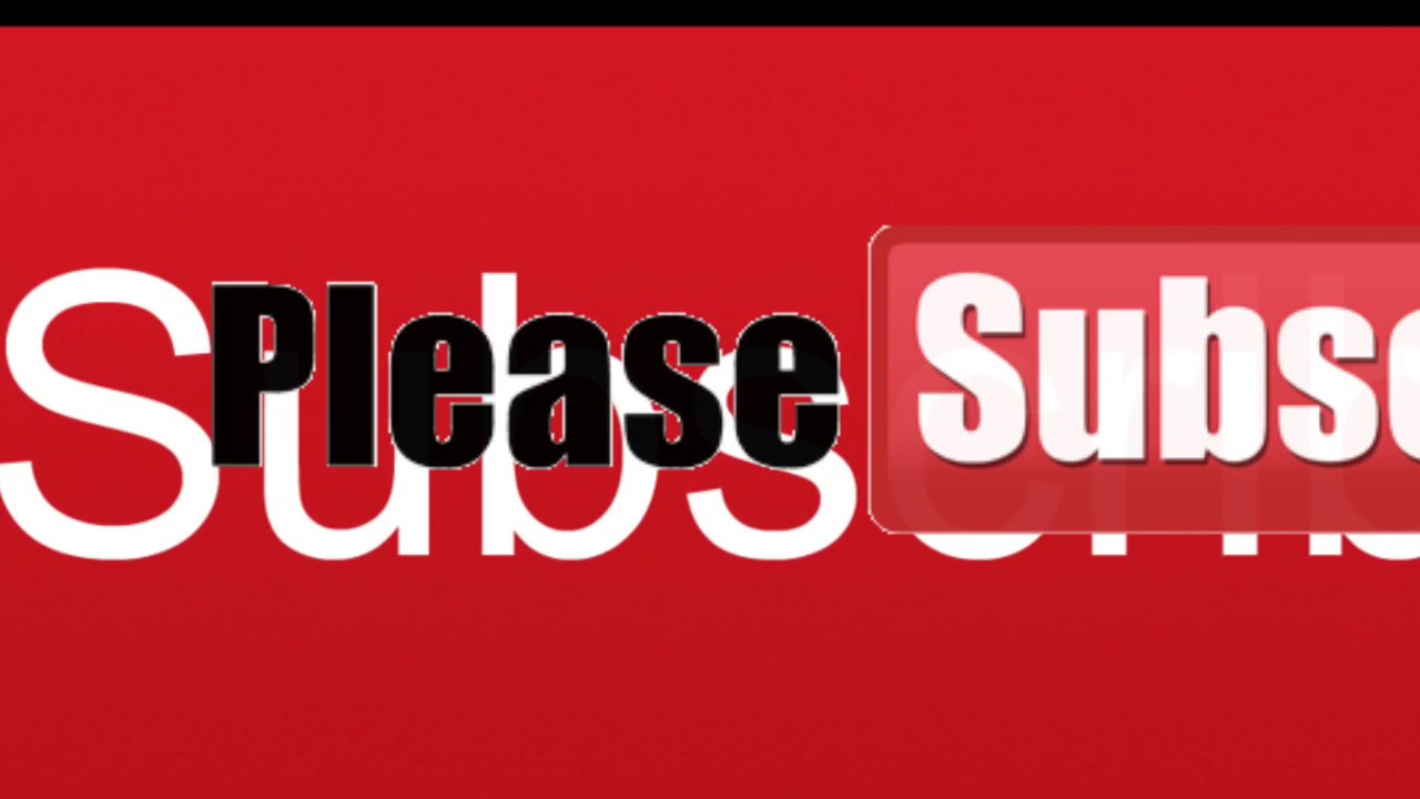 Please subscribe - YouTube