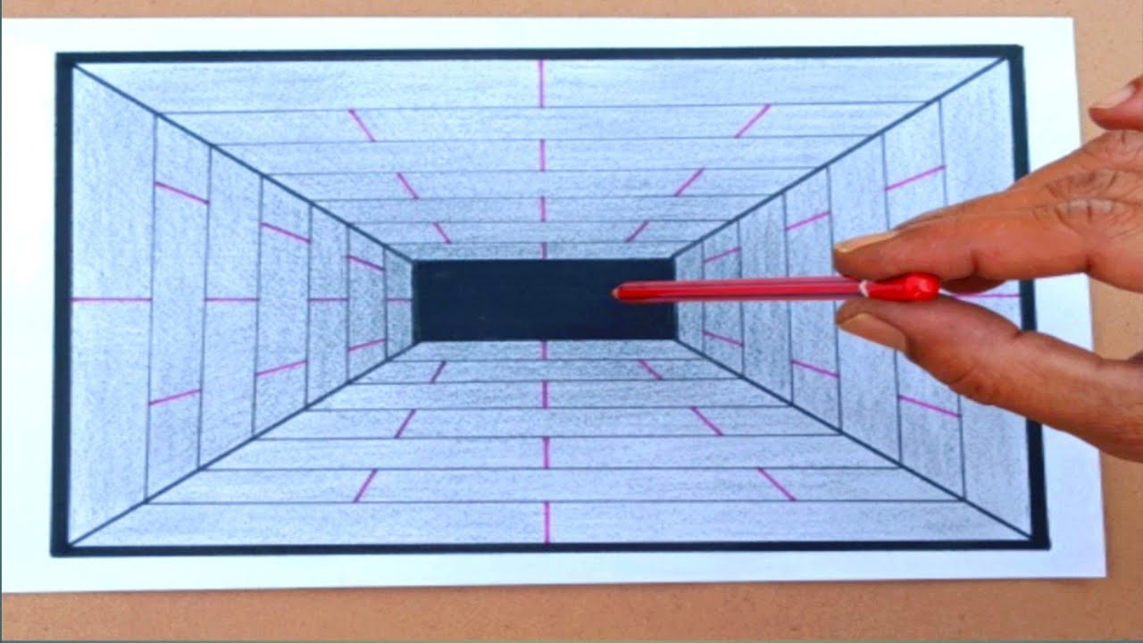 Easy drawing illusion on pepar ||How to draw optical illusion drawing ...