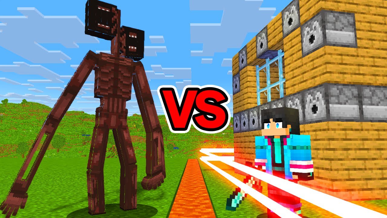 サイレンヘッドから村を守れ【 マイクラ / マインクラフト 】 - YouTube