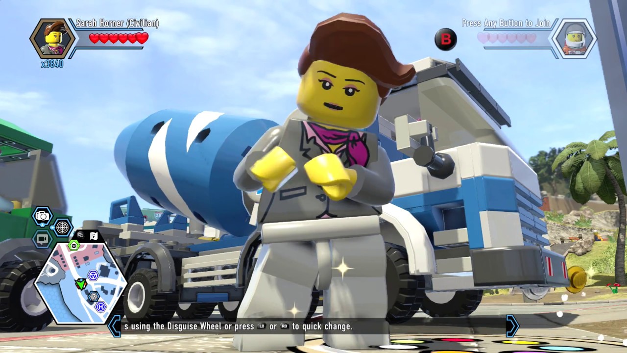 LEGO City Undercover Remastered Sarah Horner Unlock Location and Free ...