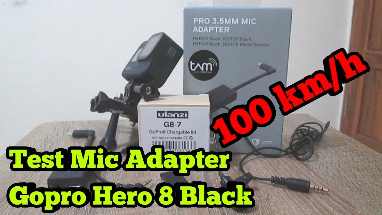 #Vlog14 - Cara Pasang Mic Adapter Gopro Hero 8 Black | Test Ride 100 km ...