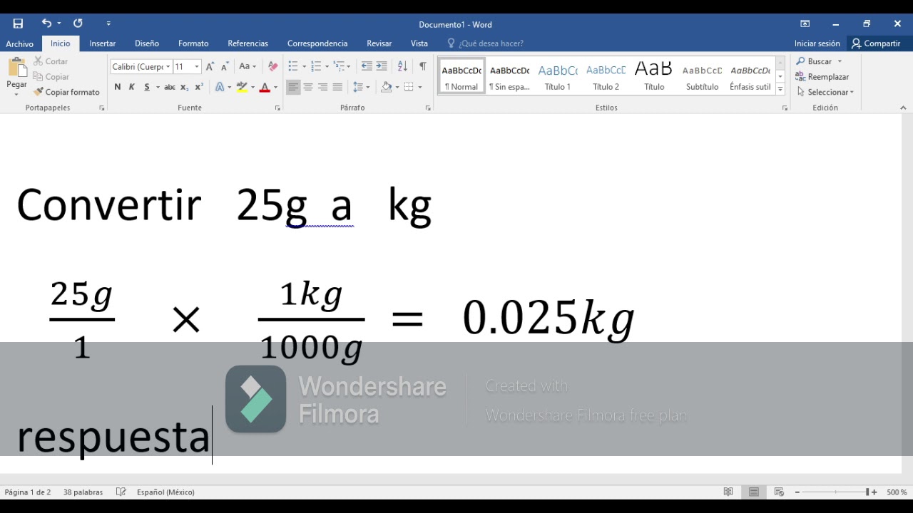CONVERSION DE GRAMOS A KILOGRAMOS YouTube