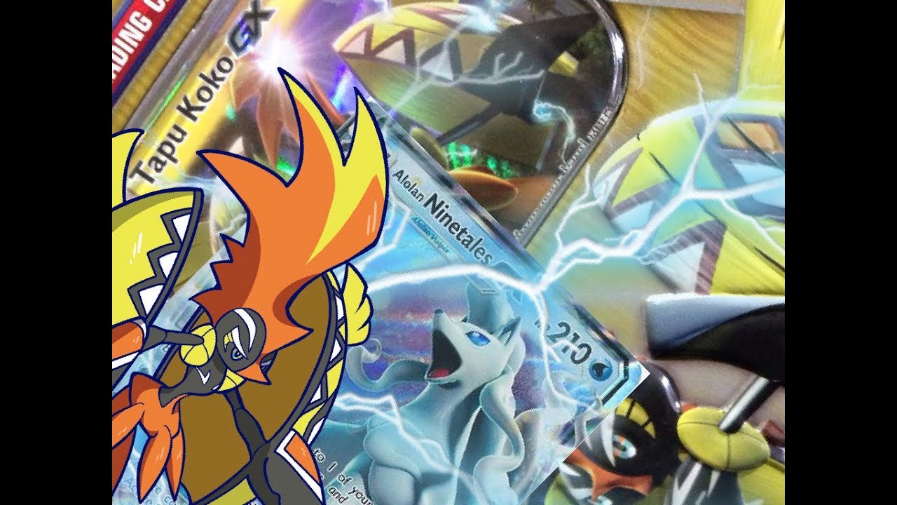 Island Guardians Tin: Tapu Koko-GX (DOUBLE GX PULLS!) | Pokémon Tin ...