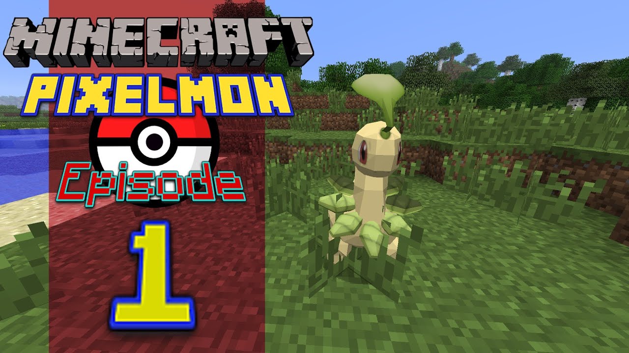 Minecraft - Pixelmon - Episode 1 "Chikorita" - YouTube