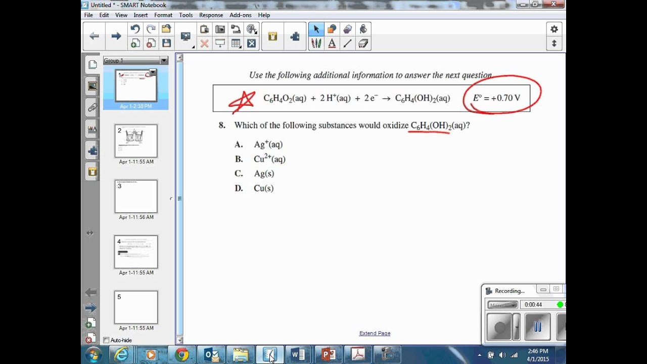 Cell Potential example problem 1 - YouTube