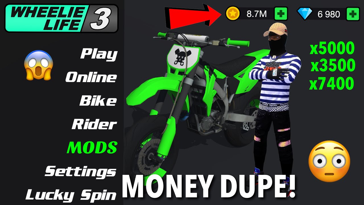 WHEELIE LIFE 3 FREE MONEY GLITCH TUTORIAL!! FASTEST WAY TO GET MONEY ...