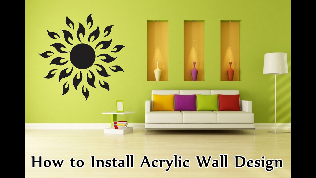 How to Install Acrylic Wall Design Step by Step | Interior Concept ...