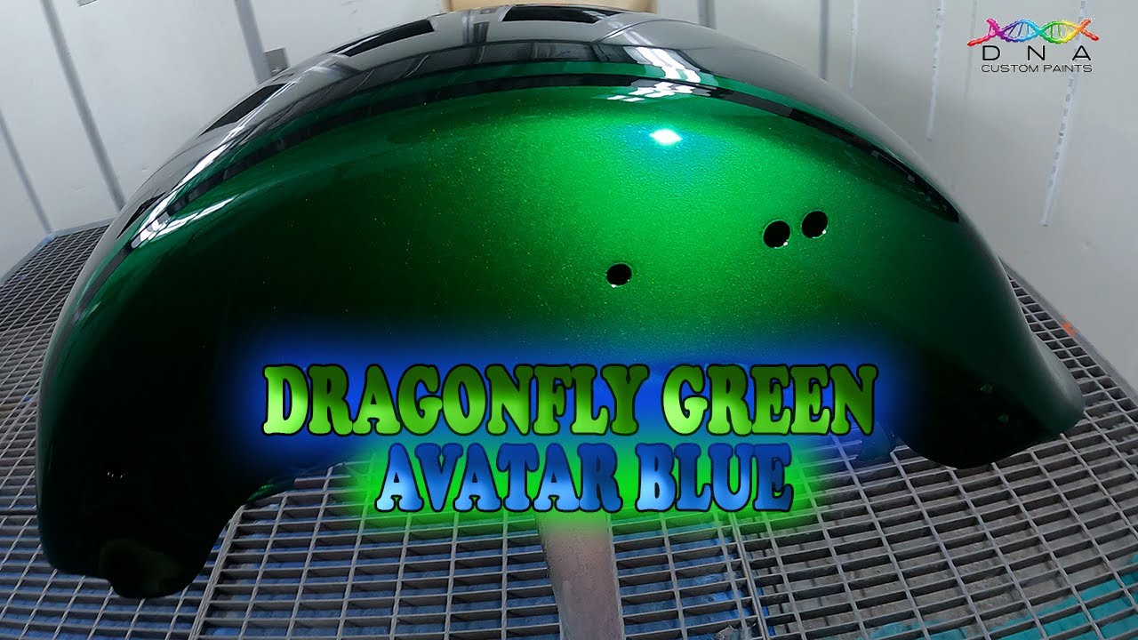 Dragonfly Green Over Avatar Blue - YouTube