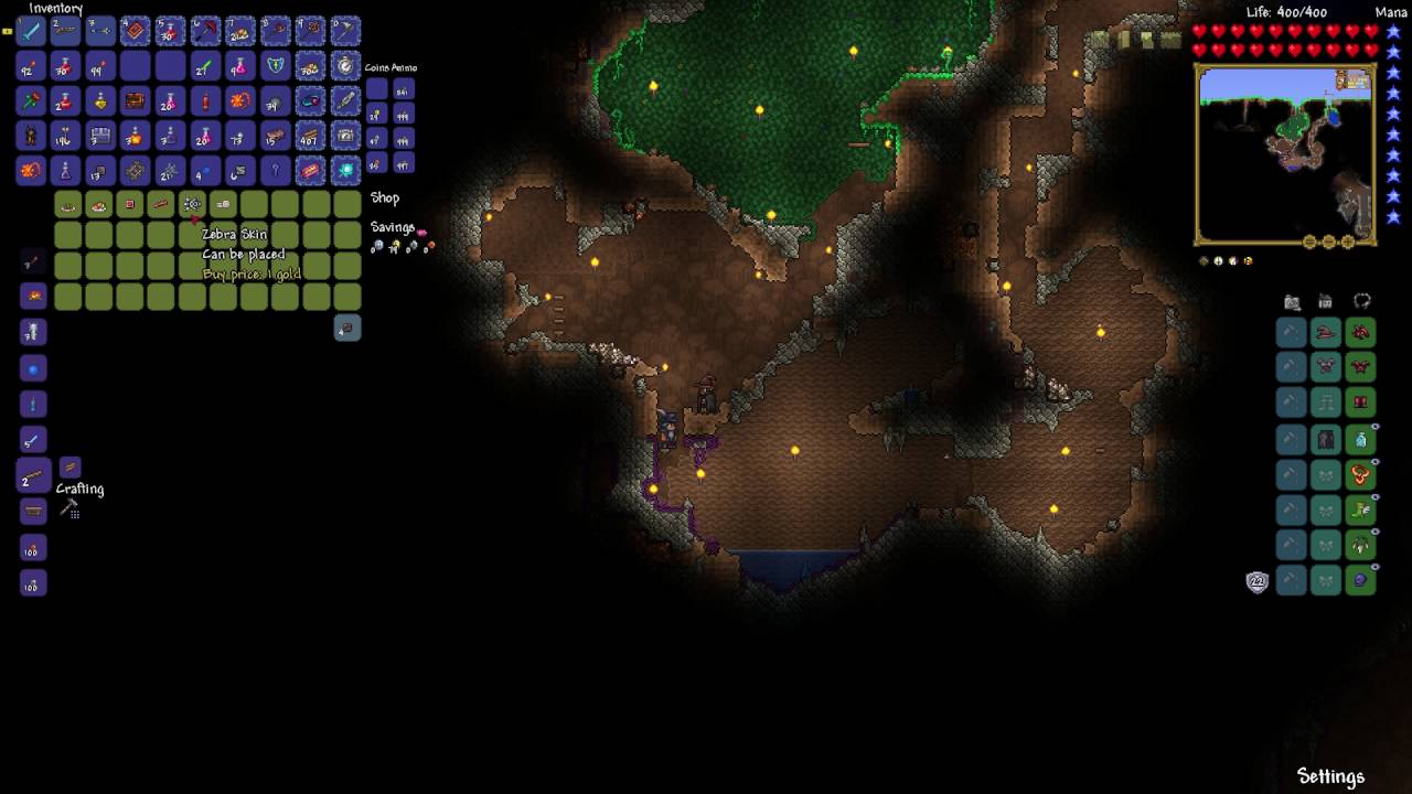 How to get Zebra Skin - Terraria - YouTube