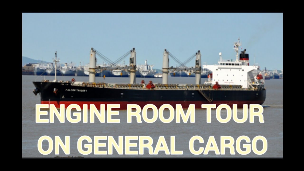 MY 1st Vessel Engine room tour on cargo ship - YouTube