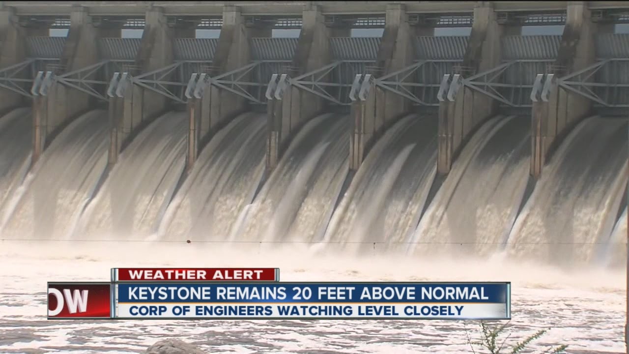 Keystone Lake Still 20 Feet Above Normal - YouTube