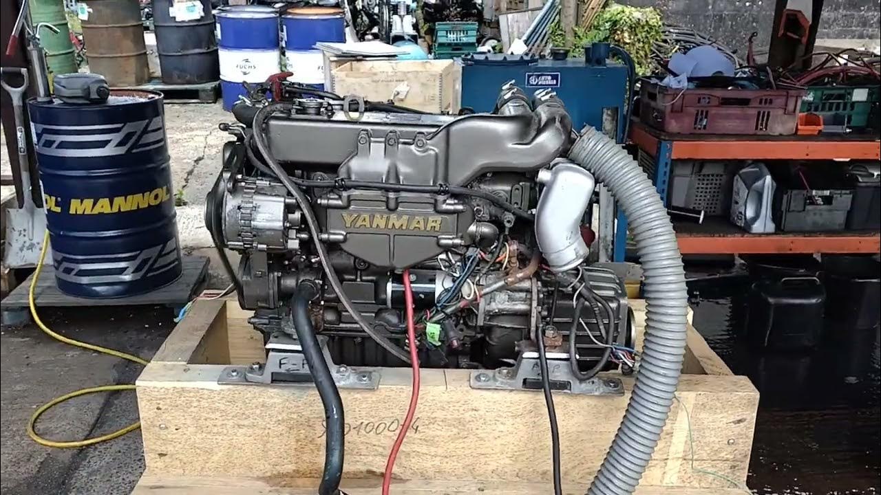 Yanmar 4JH2-DTE 88hp Marine Diesel Engine 040724 - YouTube