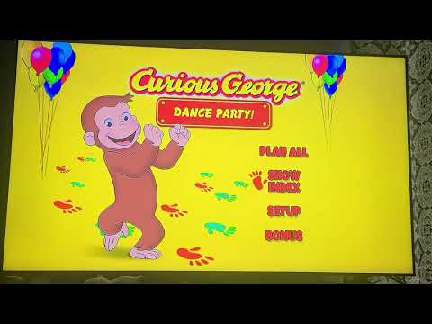 Curious george dance party 2012 dvd menu walk-through - YouTube