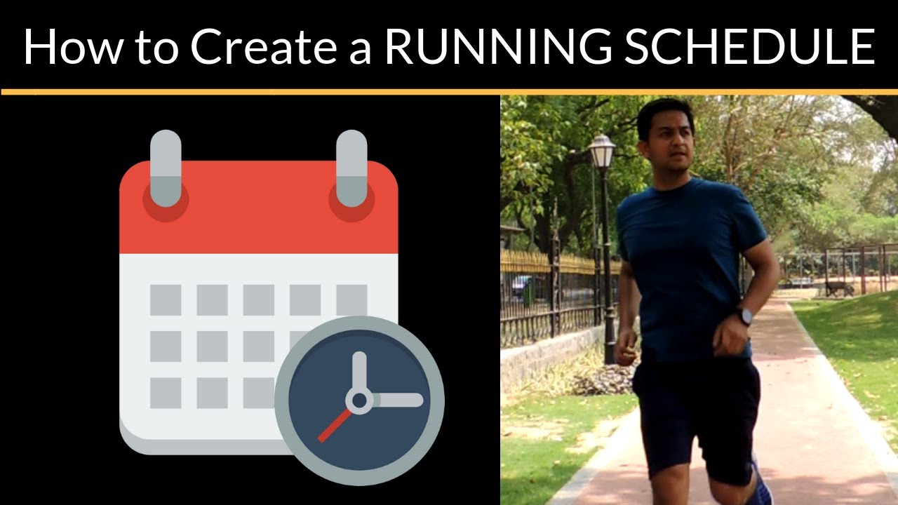 How to create a RUNNING SCHEDULE for beginners | Running Training ...