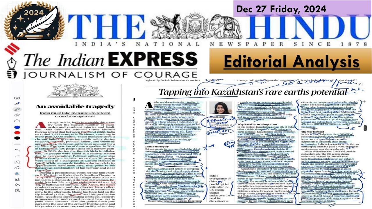 27 Dec2024 #thehindu #editorialanalysis #currentaffairs #manmohan_singh ...
