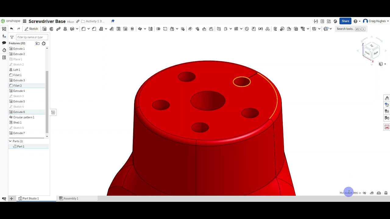 Activity 1.3.4 Using the Measure Tool (Onshape) - YouTube