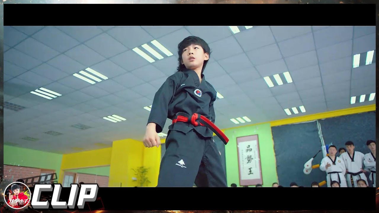 exciting！ Lin Qiunan single-handedly challenges the dojo#龙拳小子#Kungfu ...