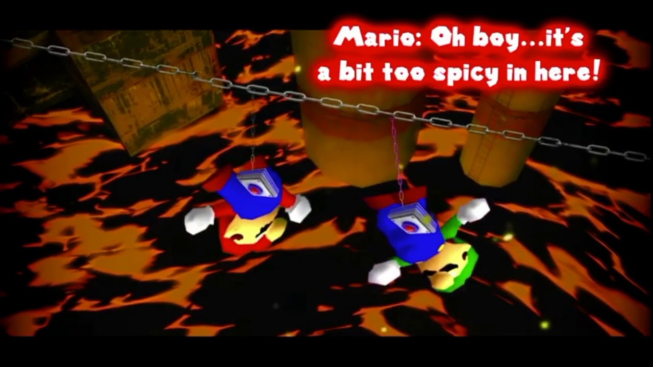 Luigi sacrifice himself for Mario SAW - YouTube