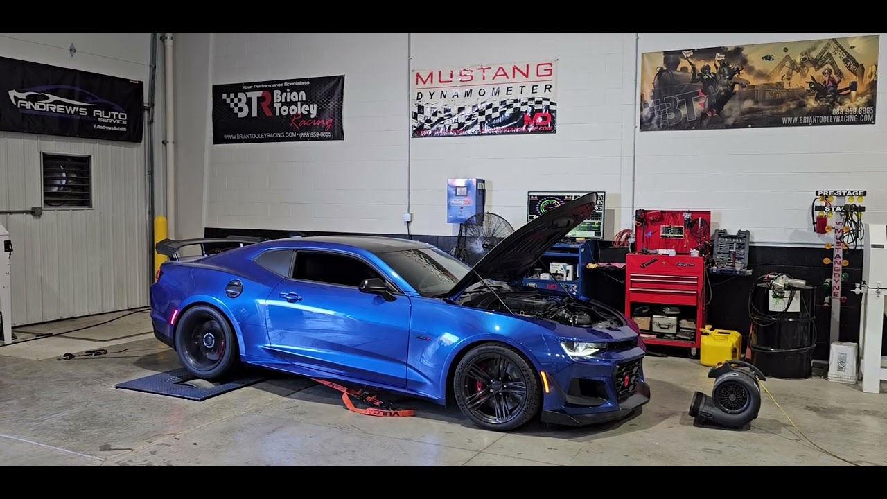 2021 Camaro ZL1 1LE hits dyno with new setup. Mods in description - YouTube