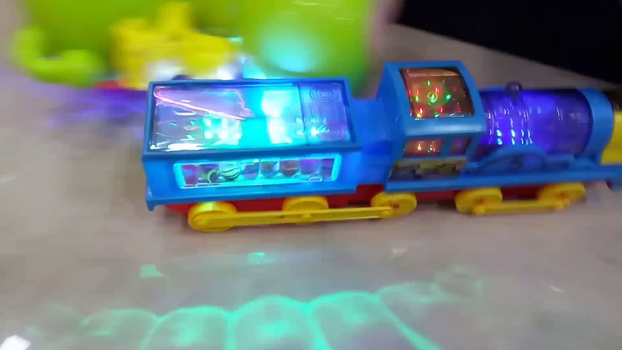 Thomas train with 4d lights and music toy - YouTube