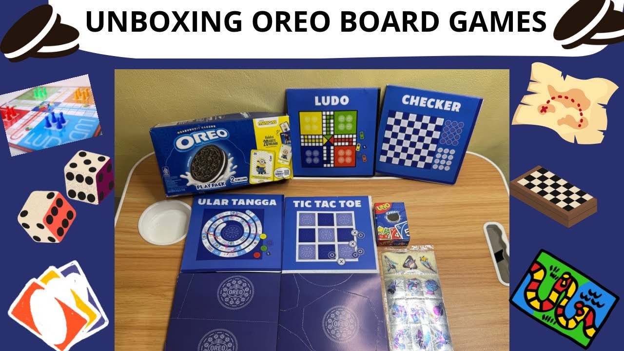 UNBOXING OREO BOARD GAMES - YouTube