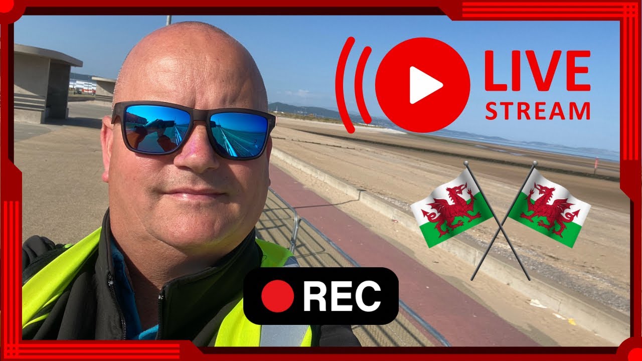 LIVE WALK RHYL PROMENADE 🏴󠁧󠁢󠁷󠁬󠁳󠁿01/08/23 #rhyl#wales#livestream# ...